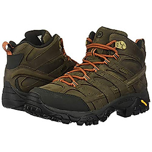 Merrell Men's Moab 2 Prime MID Waterproof Hiking Boot, Canteen, 12