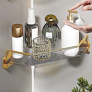 Acrylic Single Layer Storage Rack Durable Easy Installation Shelf for Solid Metal Surfaces