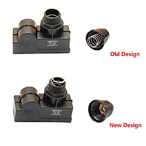 MENSI Updated AA Battery Operated Push Button Igniter Spark Generator for Gas Grill, Stove, Fire Pit (2 outlets) Mounting Thread 22mm NOT for AAA Type