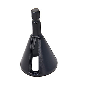 Utoolmart Deburring External Chamfer Tool Drill Bit Remove Repair Tool Hex Shank, High Manganese Steel Black