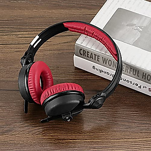 Geekria Protein Leather Headband Pad Compatible with Sennheiser hd25 hd25 II HD25 Plus HD25 Special Edition, Headphones Replacement Band, Headset Head Cushion Cover Repair Part (Red 2Pack)