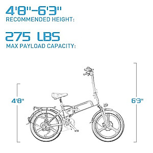 Electric Bike,Adult Folding Ebikes 500W Motor 48V 10.4AH Samsung Battery,20"*2.4"Fat Tires Electric Bicycle,Front Shock Absorber, 7-Speed E Bike