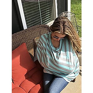 Carseat Canopy Cover | Stretch Jersey Fabric Doubles as a Convenient Breastfeeding or Shopping Cart Cover | Car Seat Canopy for Baby Girls and Boys!