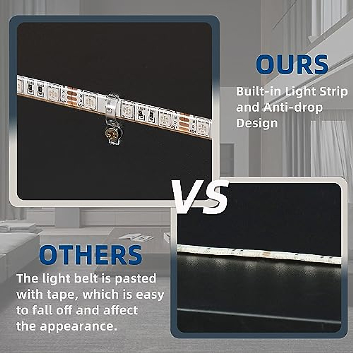 Lerliuo Nightstand with Charging Station and Led Lights, Night Stand with USB Ports and Outlets, Modern Bedside Table with Drawer and Storage Shelf, Black Smart Side Tables for Bedroom