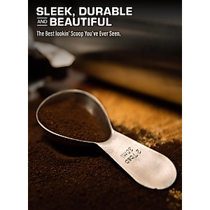COLETTI Coffee Scoop - Tablespoon Scoop - Stainless Steel Short Handle For Measuring Ground Coffee, Sugar and Baking (2 Tbsp (30ml))