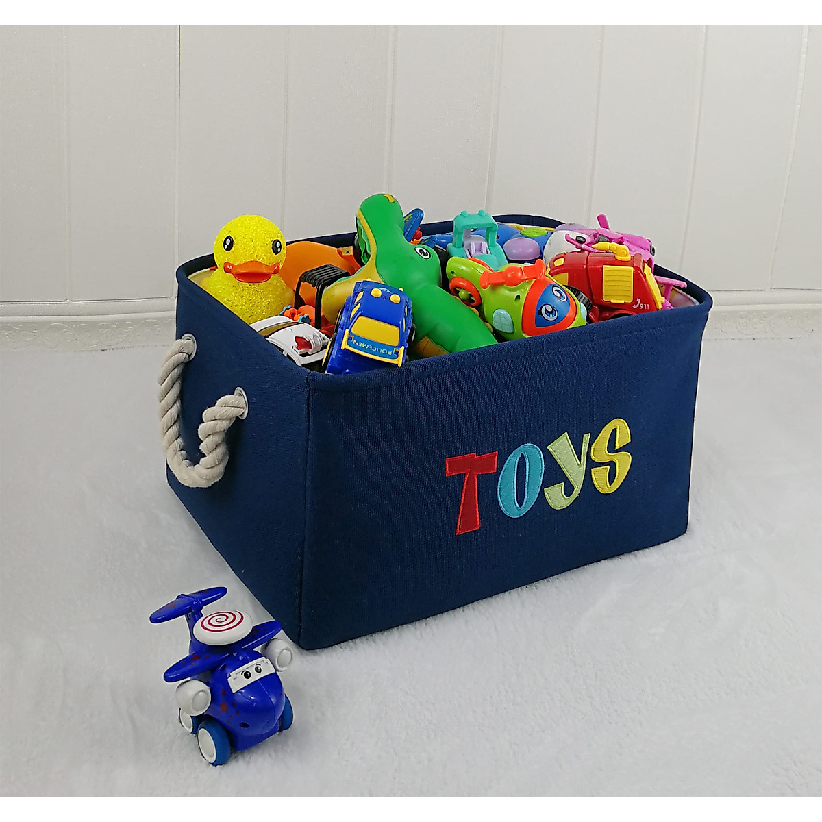 MAIZMZ Rectangular Storage Basket Collapsible Organizer Bin Waterproof Toy Box for Organizing Home/Dorm/Kitchen/Pet/Office/Closet/Shelf/Gift Baskets