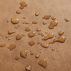 Yaheetech 24" Metal Barstools Set of 4 Counter Height Bar Stools Backless Industrial Stool Modern Upholstered Leather Stools Dining Cafe Chair Brown