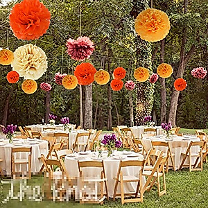 Fall Bridal Shower Decorations/Burgundy Fall Birthday Decorations Women/Burgundy Orange Champagne Party Decorations/Fall Wedding Decorations Maroon Burgundy Wedding/Thanksgving Party Decorations