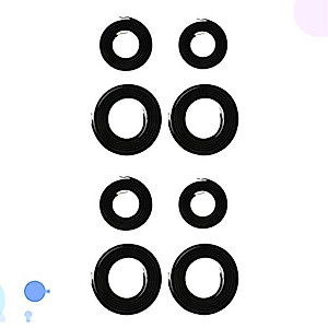 Garneck 8pcs Chair Replacement Cords, Deck Chair Rope, Deck Chair Accessories Chaise Longue Rope Chaise Elastic Rope Recliner Parts(Black)