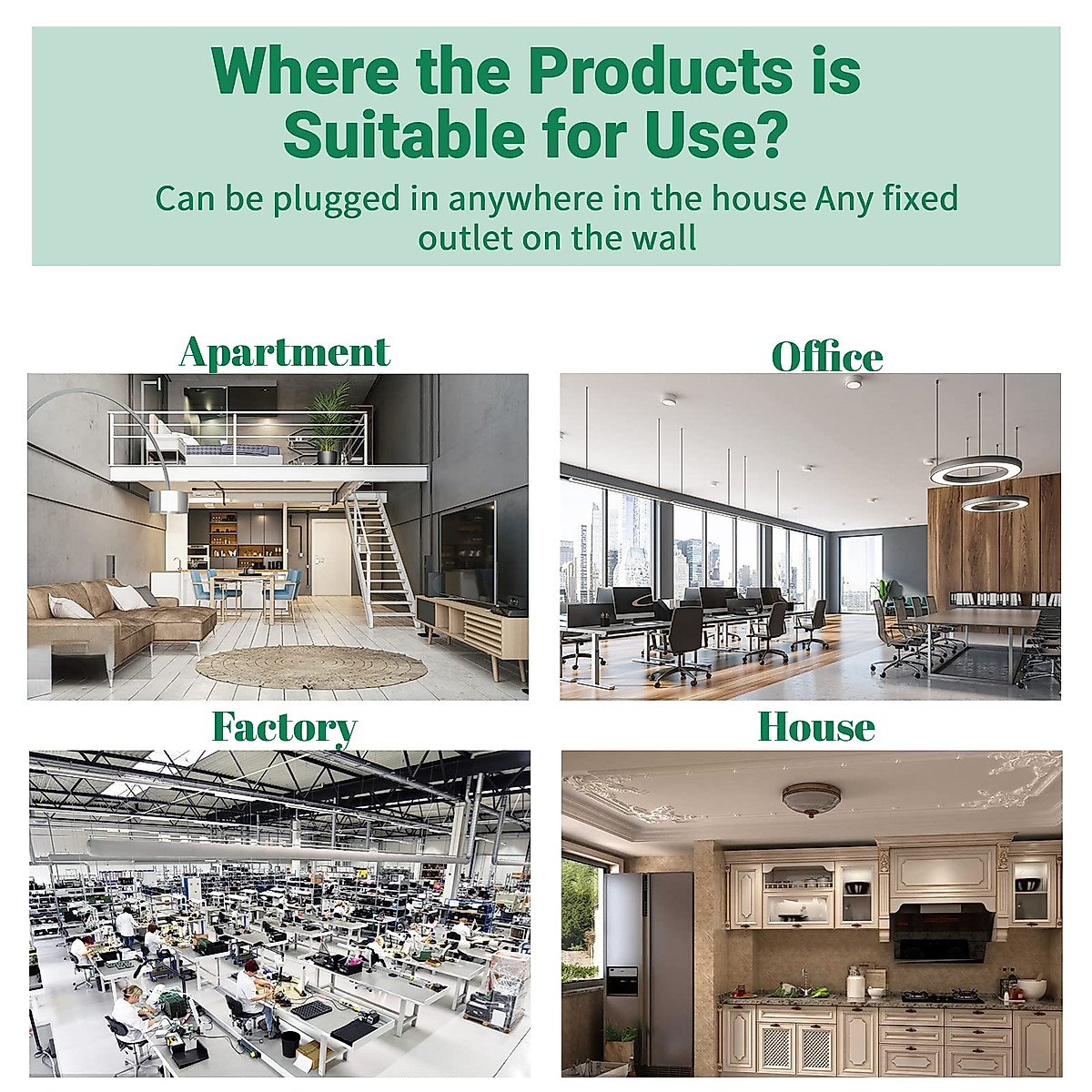 Sougan Energy Saver, 30000W 90‑250V 50-60Hz Electricity Saving Box Surge Protection Power Saver Automatic Energy Saving Power Factor Saver for Household Office Market Factory(US), Green