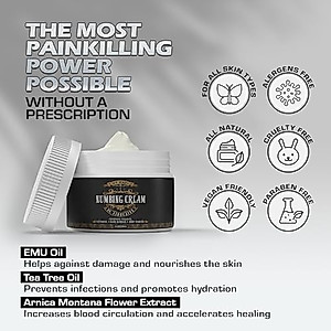 Ink Scribd Premium Tattoo Numbing Cream Topical Pain Treatment for Tattoos. Also for Laser Hair Removal, Brazilian Waxing, Microblading, Microneedling - Maximum Strength 5% Lidocaine (1oz)