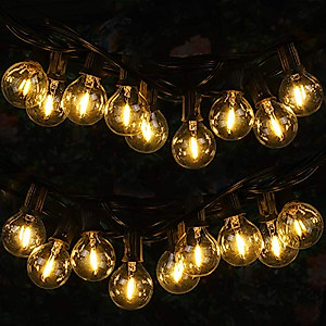 ilikable LED Outdoor String Lights - Waterproof 32FT G40 Globe String Lights with 30+3 Bulbs Patio String Lights Hanging for Backyard Garden Porch Bistro Wedding Party Christmas, UL Listed, Warm White
