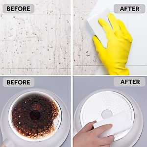 Large Magic Eraser Sponge, Double Compression Melamine Sponges in Bulk Extra Durable,50 Pack Household Cleaning Sponge with No Chemicals,Power Scrubber Foam Cleaning Pads,Kitchen, Bathroom Cleaner