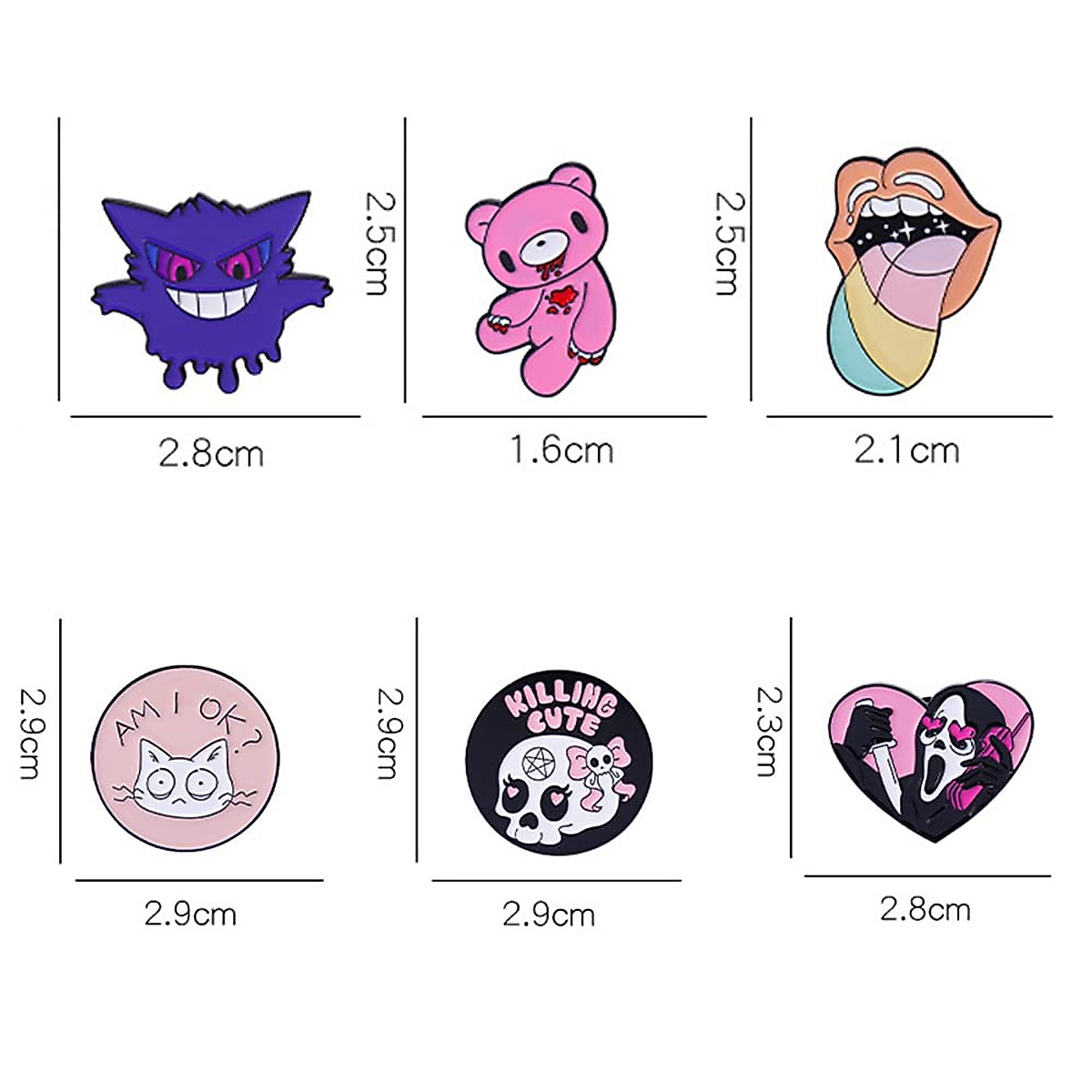 Funny Halloween Pins for Backpacks Aesthetic- Cute Ghost Enamel Pins Bulk for Hats-Kawaii Skeleton Brooch Pins