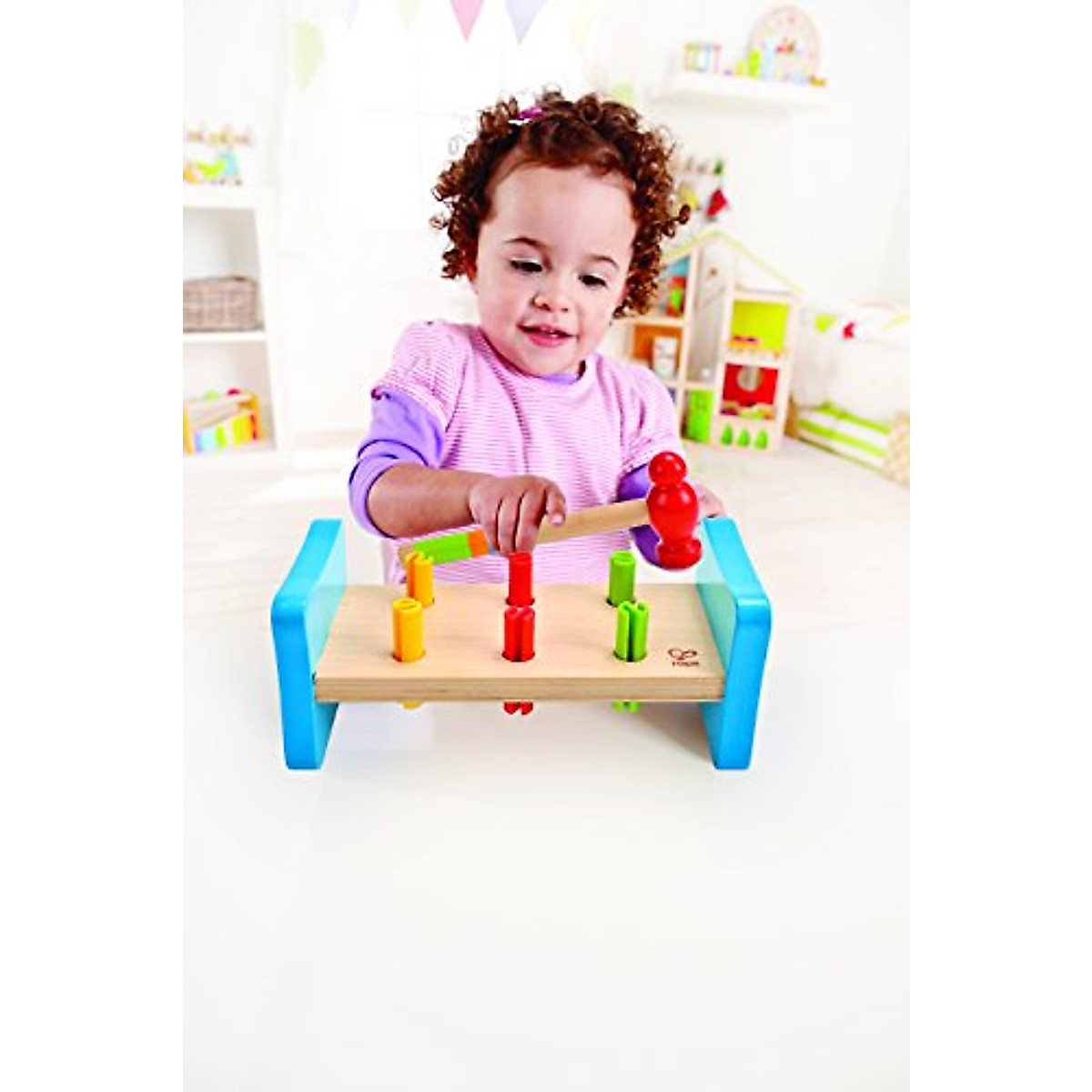 Hape First Pound & Tap Wooden Toy with Hammer| Early Learning Toy for Toddlers