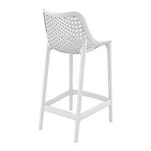 Compamia Air Patio Counter Stool in White (Set of 2)