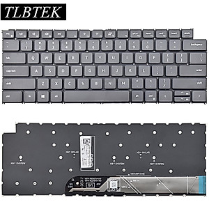 TLBTEK Keyboard Replacement Compatible with Dell Inspiron 13 5310 14 Pro 5431 5410 5415 5418 7415 2-in-1 P147G,16 Pro 5620 5625 7620 P119F,Latitude 3320 3420 P144G,Vostro 13 5310 Series Laptop Black