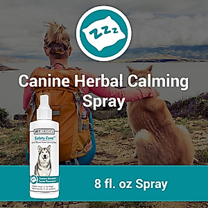 Vet Classics Safety Zone Calming Spray for Dogs with Anxiety – Herbal Anxiety Calming Spray – Dog Calming Spray for Nervousness, Grooming, Fireworks, New Environments – 8 Fl. Oz.