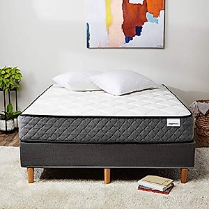 Amazon Basics Hybrid Mattress - Medium Feel - Memory Foam - Motion Isolation Springs - 12-Inch, Queen