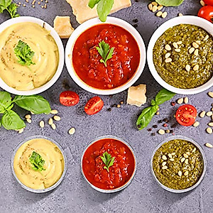 Gerrii 500 Count Plastic Souffle Cups Disposable Portion Cups Without Lid Condiment Cups Small Sauce Cups Clear Mini Plastic Containers for Portion Control Meal Sample Dressing (2 oz)