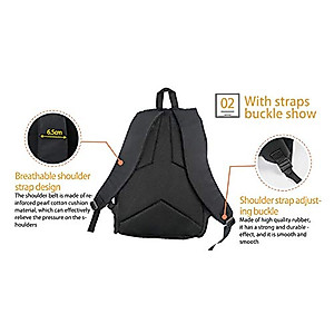 YunDon 3D Printing Adult Backpack,SML Jeffy School Bag,Knapsack,Rucksack