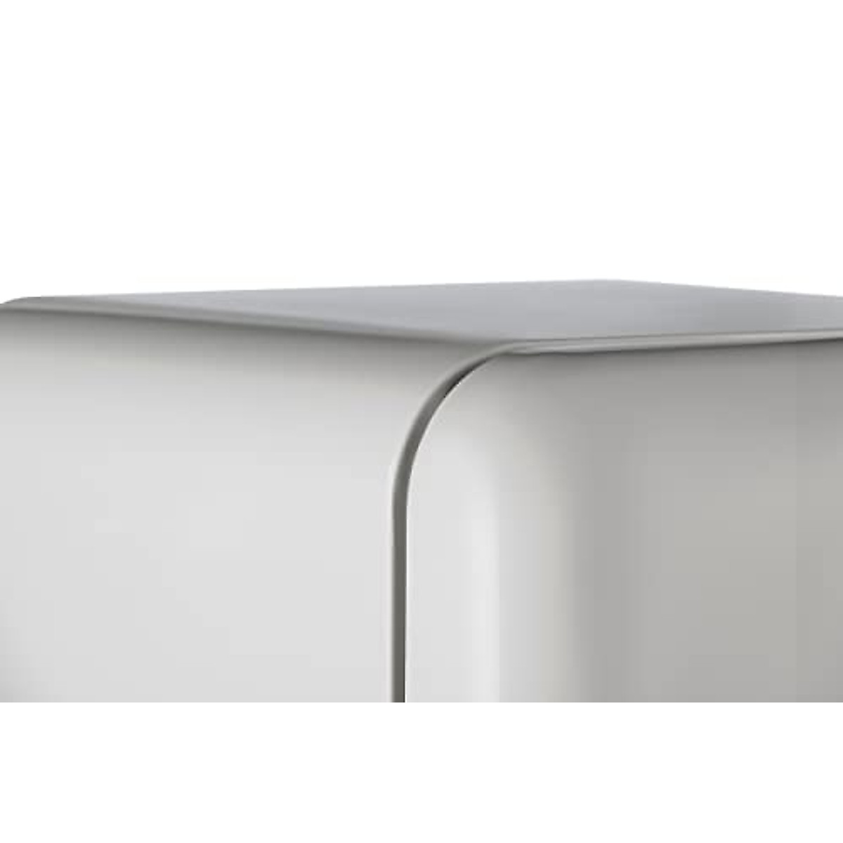 iio 24" 10 Cu Ft Top Freezer Retro Refrigerator, Small, with Mini Ice Cube Tray, 4 Glass Shelves, LED, 1 Crisper, Fridge for Bedroom, Dorm RV Office Beverage, Quiet Compressor, Freestanding (White)