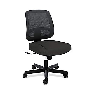 HON ValuTask Task Chair, Mesh Back Computer Chair for Office Desk, Black (HVL205)