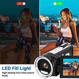 Rawiemy Kids Video Camera Camcorder 1080P 36MP Video Recorder Vlogging Camera for YouTube TikTok Digital Camera Recorder Kids Camcorder with 2.8" LCD Screen,8X Digital Zoom for Teens Beginners