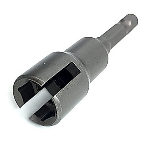 PANOVOS 3pcs Power Wing nut Driver Set,Slotted Wing Nuts Drill Bit Sleeve Socket Wrench Tool Set, 1/4" Hex Shank for Panel Nuts,Screws Eye C Hook & Q-Hanger(19mm,12mm)