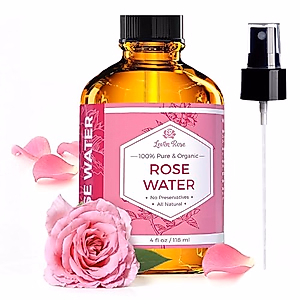 Rose Water Spray for Face by Leven Rose - Pure Natural Moroccan Rosewater Hydrosol Face Spray - Organic Rose Water for Hair 4 oz