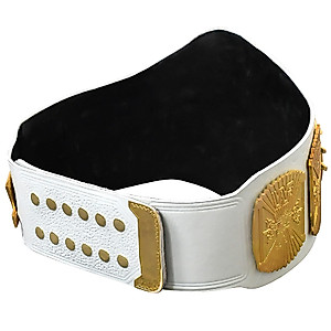 Classic Gold Winged Eagle Championship Belt Adult Size Replica, White, One Size