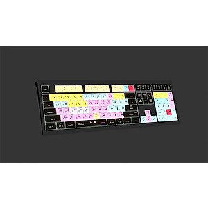 LogicKeyboard keyboard Compatible with Avid Pro Tools Mac Backlit ASTRA - LKBU-PT-AMBH-US