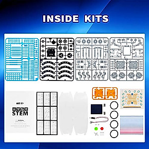 CUDNY Robot Kit 12-in-1 Science STEM Solar Robot Kit Toys for Kids - 190 Pieces DIY Building Science Experiment Kit for Kids Aged 8-10 and Older, Educational DIY Assembly Kit with Solar Powered