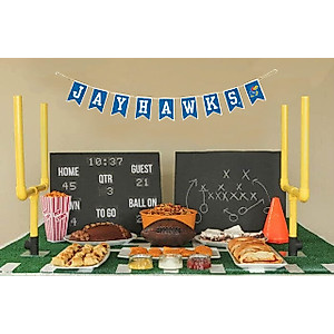 University of Kansas Tailgate Banner by Hannas Handiworks – Lightweight Pre-Strung Fabric Decoration – Show Team Spirit with KU Fan Decor