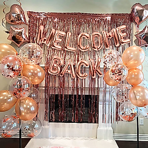 16 PCS Welcome Back Banner Balloons Welcome Back Office Decoration Welcome Back Banner Homecoming Party Moving Party Welcome Party Decoration