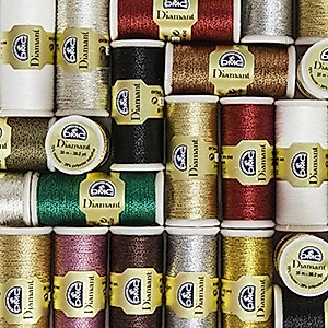 DMC Diamant Metallic Needlework Thread, 38.2-Yard, Light Gold