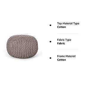 Christopher Knight Home Nahunta Pouf, Brown