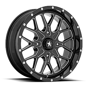 MSA Offroad Wheels MA45 20X7 4X156 G-BLK MILL 00MM - M45-020756M