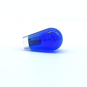 Arcity 2 Pcs Arcade Joystick Oval Bat Top Topper Knob Ball Red and Blue Transparent Clear Handle American Type Style for Zippy SANWA SEIMITSU Arcade1up Machine Console Cabinet New (HY-PJ093-1)