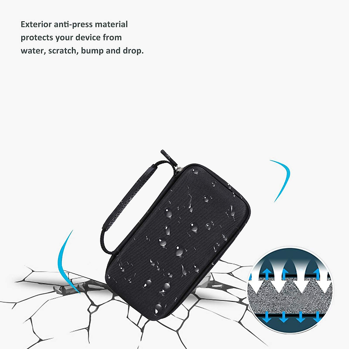 Aproca Hard Travel Storage Case,for Wahl Clipper Stainless Steel Lithium Ion Plus Beard Trimmer Hair Clippers Shavers 9818 / Braun MGK3060 Men's Beard Trimmer (Black)