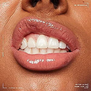 NYX PROFESSIONAL MAKEUP Butter Gloss Brown Sugar, Non-Sticky Lip Gloss - Sugar High (Peachy Light Nude)