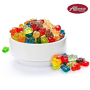 Albanese World's Best 12 Flavor Gummi Bears, 5lbs of Candy