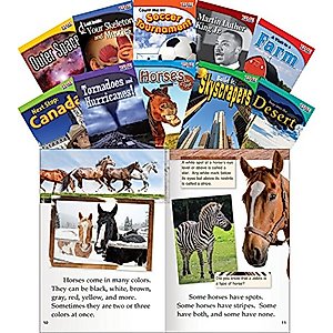 Teacher Created Materials - TIME for Kids Informational Text: Set 2 - 10 Book Set - Grade 2 - Guided Reading Level I - M