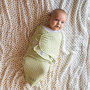 Swaddle Blanket for Baby, Newborn Boy or Girl Adjustable Sleepsack, Unisex, Organic Cotton Swaddle Wrap Set 3 Bags in Pack for Infant, Soft Blankets with Baby Hat