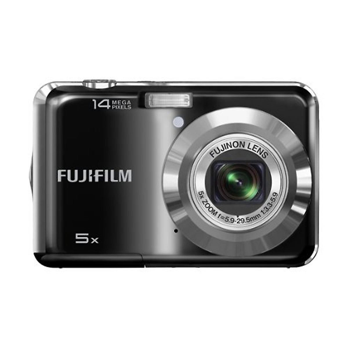 Fujifilm FinePix AX300 14 MP Digital Camera with Fujinon 5x Wide Angle Optical Zoom Lens (Black) (OLD MODEL)