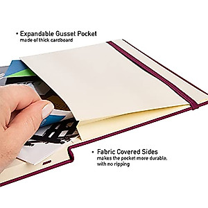 Simply Genius A5 Notebooks for Work, Travel, Business, School & More - College Ruled Notebook - Hardcover Journals for Women & Men - Lined Books with 192 pages, 5.7" x 8.4"(Wine, 4 Pack)