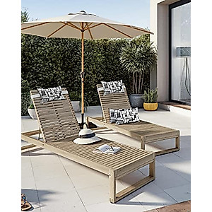 Recliner Head Pillow Ledge Loungers Chair Pillows with Insert Modern Abstract Art Black Grey Geometry Line Lumbar Pillow with Adjustable Strap Outdoor Waterproof Patio Pillows for Beach Pool, 2 PCS