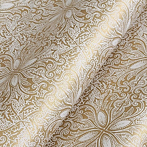 Shelf Liner Self Adhesive Vintage Floral Drawer Mat Vinyl Contact Paper for Walls Cabinets Dresser Drawer Furniture