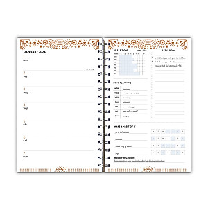 Goal Getter 2024 Weekly & Monthly Planner, 16-Month Lifestyle Planner: September 2023 - December 2024, 9" x 6" - Here and Now