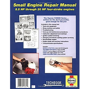 Small Engine Repair for 5.5HP thru 20HP Haynes TECHBOOK